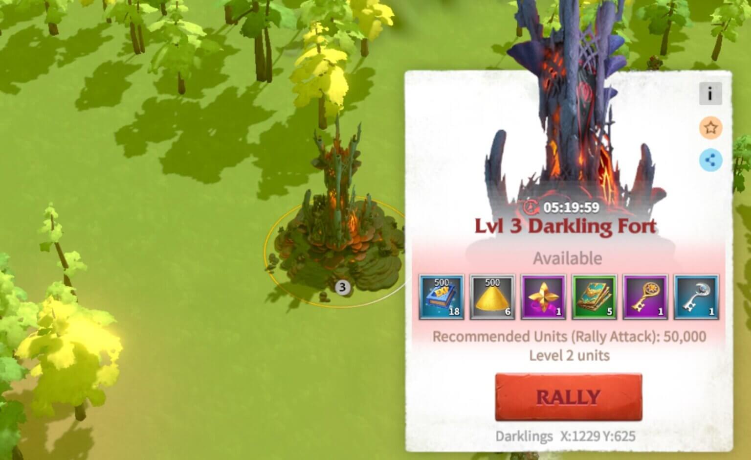 Darkling Patrols, Dark Creatures, And Darkling Forts Guide